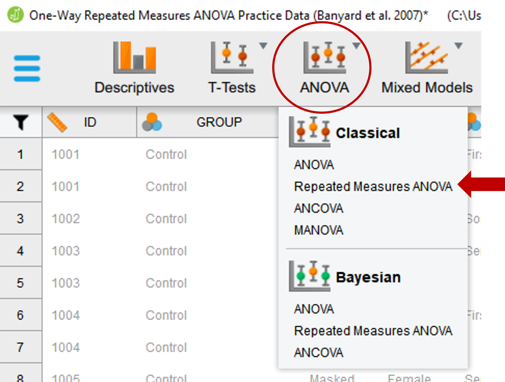 Running And Interpreting A One Way Repeated Measures Anvoa In Jasp Exploring Diversity With